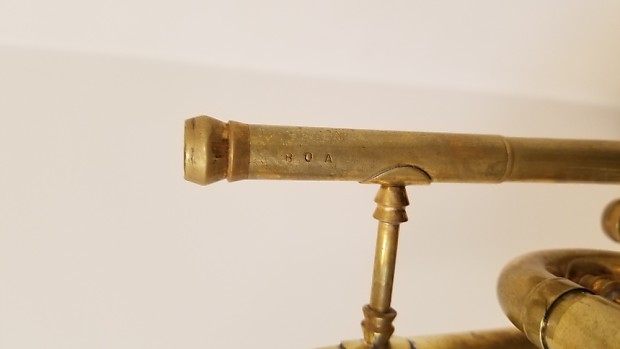 1946 Conn 80A cornet in raw Brass: Fun playing horn! | Reverb