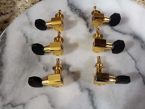 Taylor acoustic guitar tuning keys. Gold & Ebony Original. | Reverb