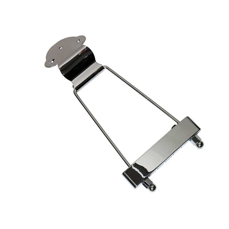 Trapeze Tailpiece for Jazz Archtop Electric Guitars - Chrome | Reverb