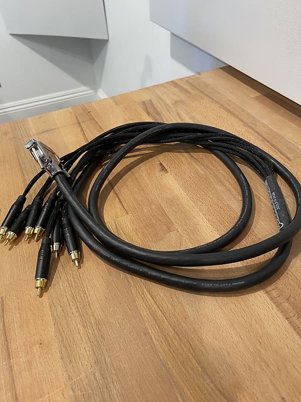 Pro Audio LA DB25 to RCA 8 channel snake - 8" long | Reverb