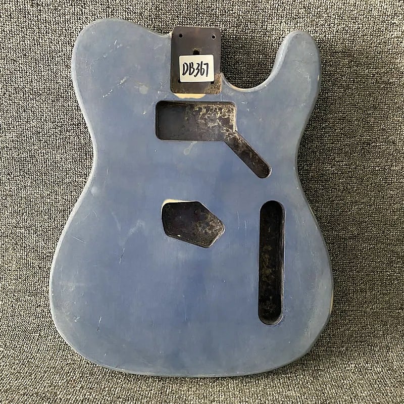 Blue Basswood Single Cut Guitar Telecaster Tele Style Body | Reverb