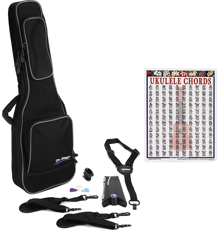 On-Stage UPK3000 Tenor Ukulele Accessory Bundle Bundle with | Reverb