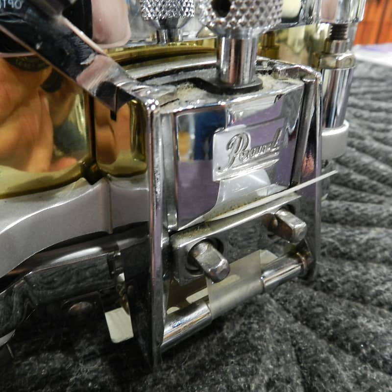 Pearl BRASS SHELL SNARE 2000s - brass | Reverb