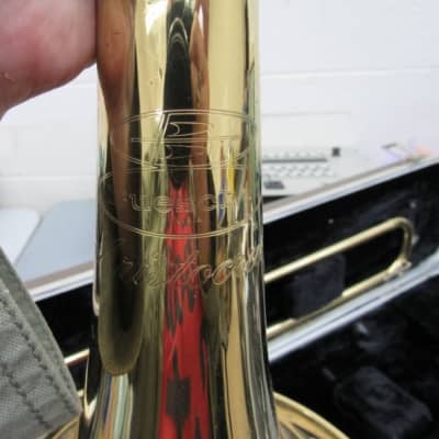 Buescher Aristocrat Tenor trombone, USA. Lacquered Brass with | Reverb