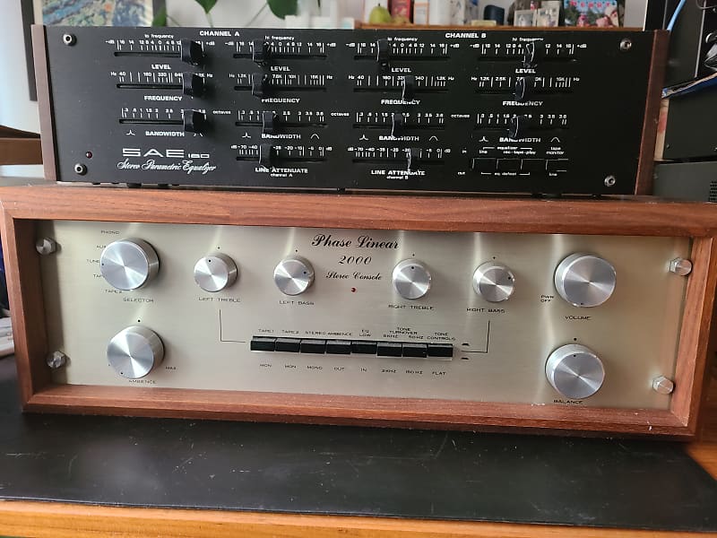 Phase Linear 2000 Series One Preamp 1970's - Silver | Reverb