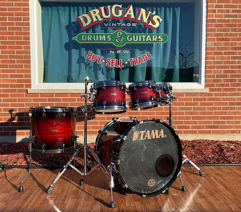 Tama Starclassic Bubinga Drum Set Red Mahogany Burst | Reverb