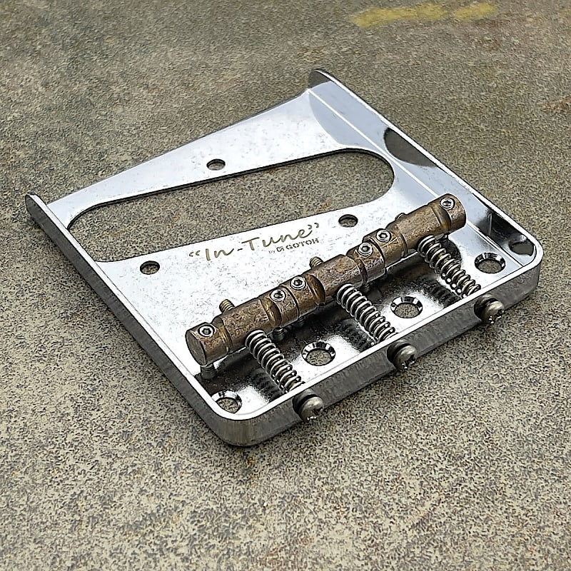 Gotoh Relic Bridge for Telecaster Aged Chrome PBS-TC1AC | Reverb UK