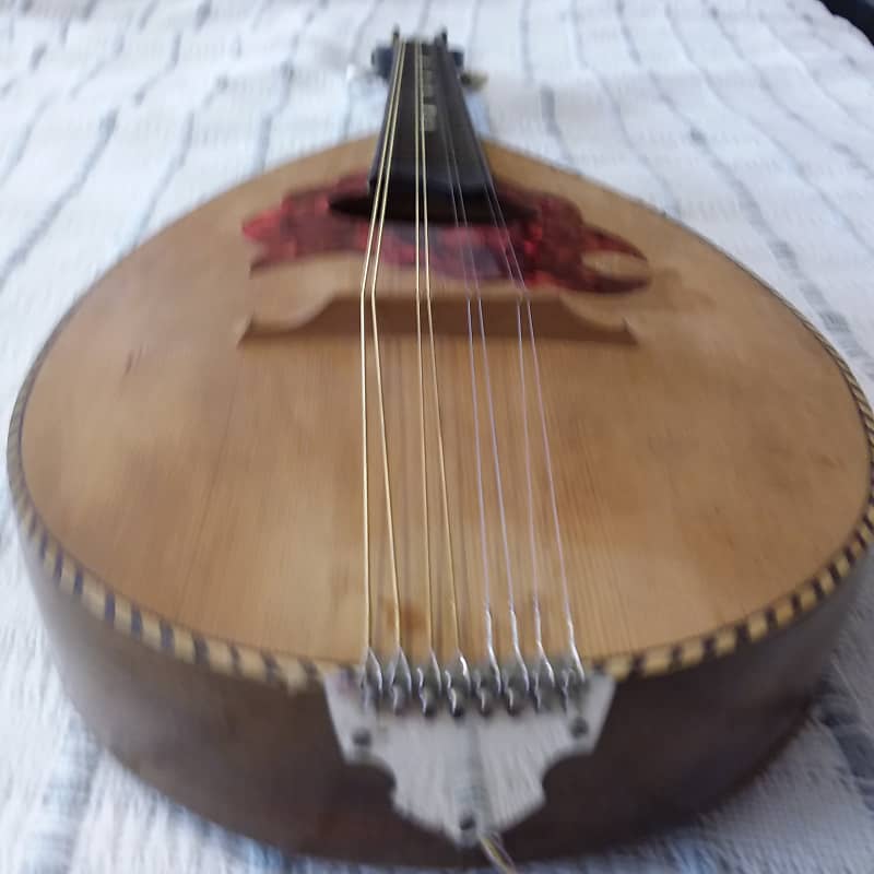 Turkish finely crafted mandolin 1920s, 30s. Natural cedar | Reverb