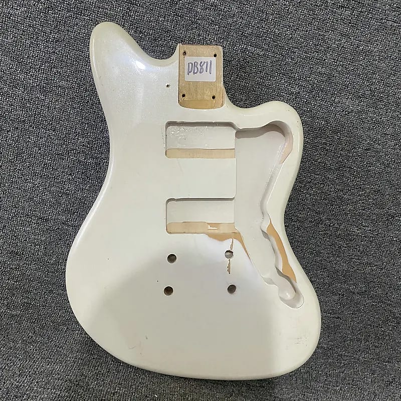 White Jazzmaster Style Guitar Body DIY Project | Reverb UK