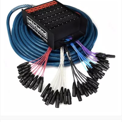 Whirlwind 100' Box to Fan 8 XLR Medusa Snake Cable, 24 XLR | Reverb