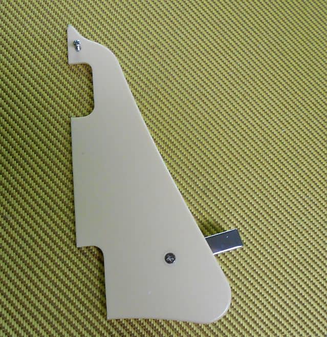Cream Pickguard for Les Paul Deluxe P90 with bracket and | Reverb