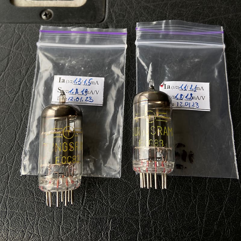 Tungsram ECC83 12AX7 preamp tubes pair | Reverb UK