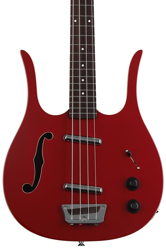 Danelectro Red Hot Longhorn Semi-hollowbody Bass Guitar - Red | Reverb