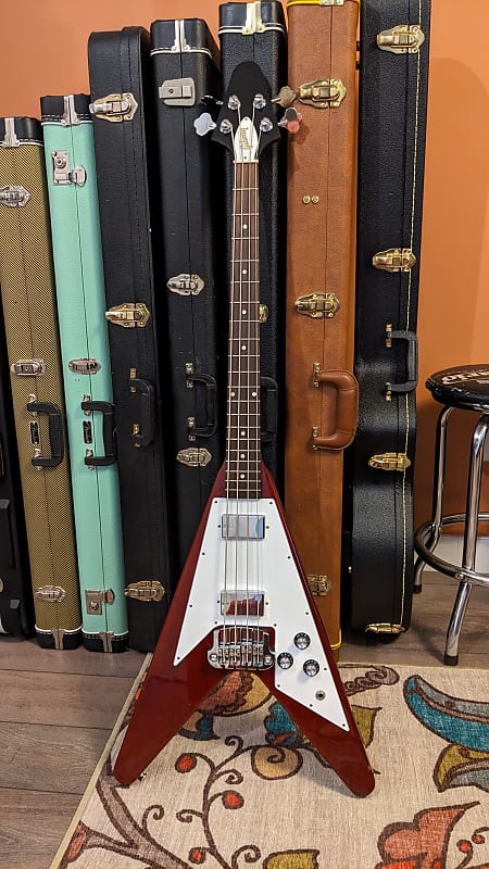 Gibson Flying V Bass 2012 - Gloss Cherry | Reverb
