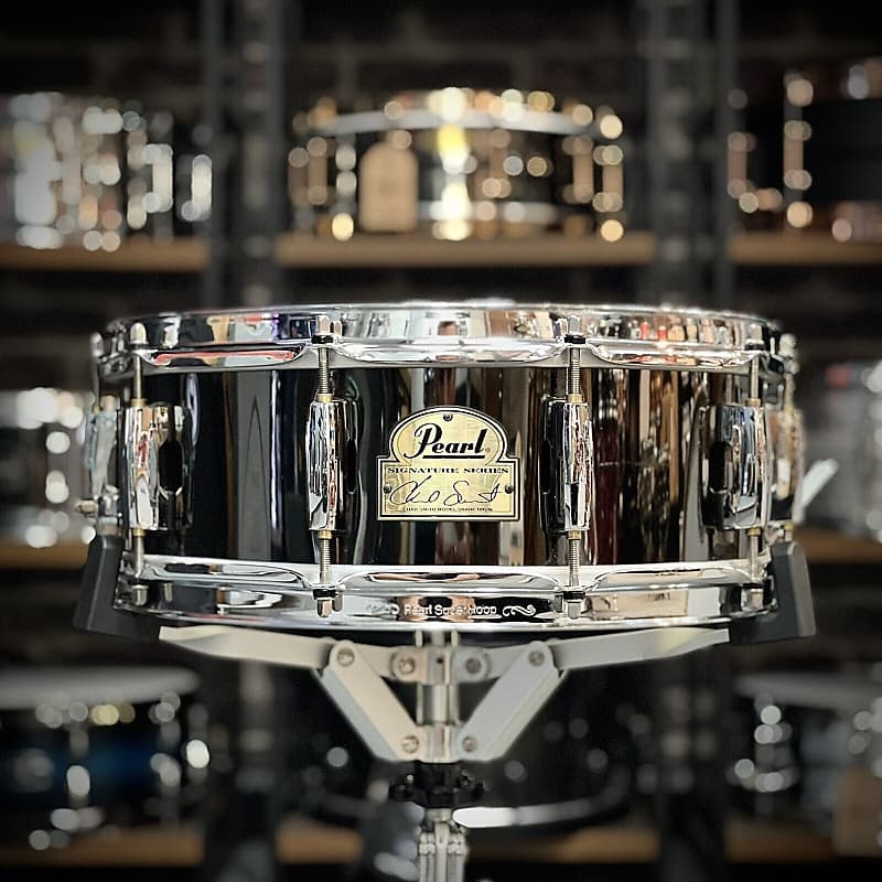 Pre Owned Snare Pearl Chad Smith Signature Series Snare Drum | Reverb