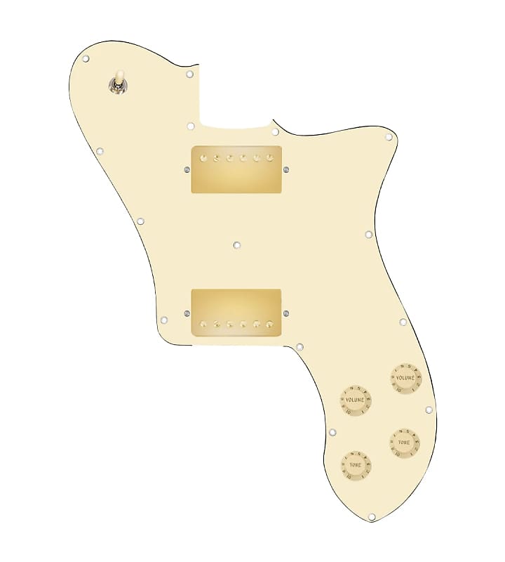 920D Custom 72 Deluxe Tele Loaded Pickguard With Gold | Reverb