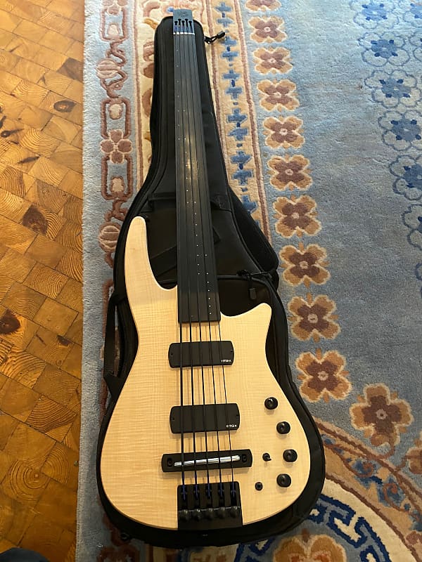 NS Design Radius CR5 Fretless Bass Guitar Natur SN#00585 2017 | Reverb