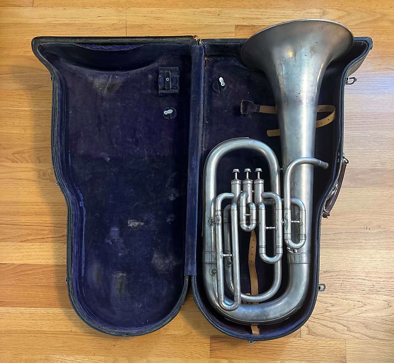 Conn Baritone 1940's - Chrome | Reverb