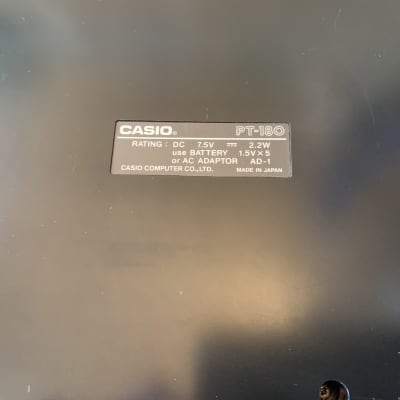 Casio Pt-180 32 key mini keyboard synth 80s - Black VGC | Reverb