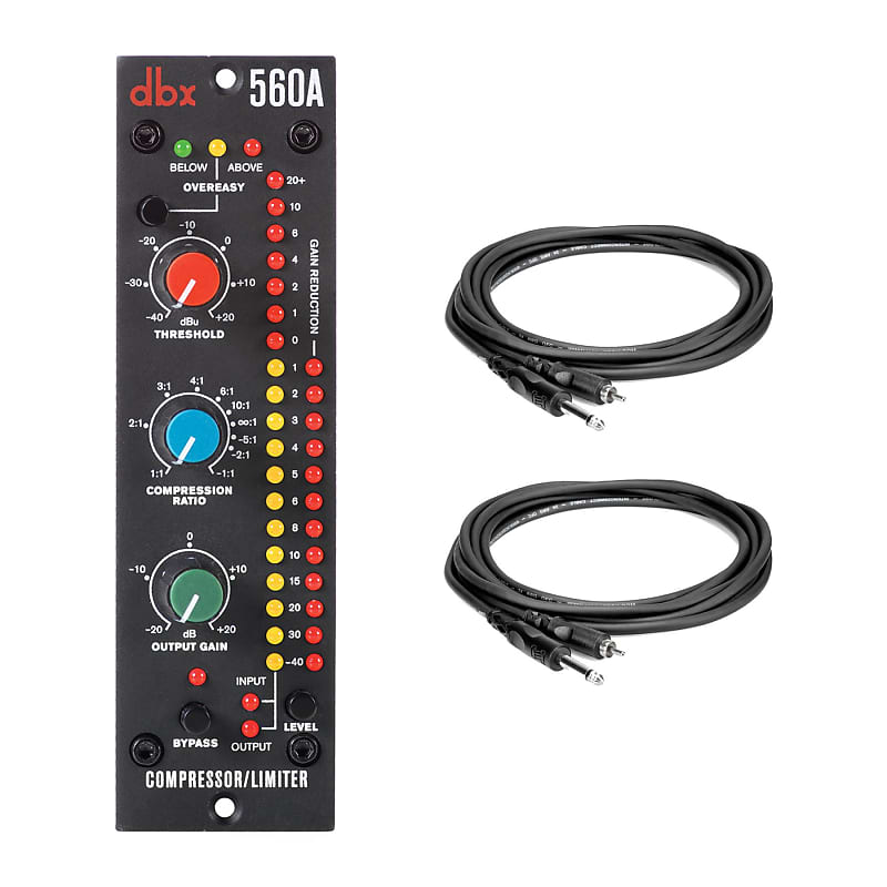 DBX 560A 500-Series Compressor/Limiter Bundle with 2 5-Foot | Reverb
