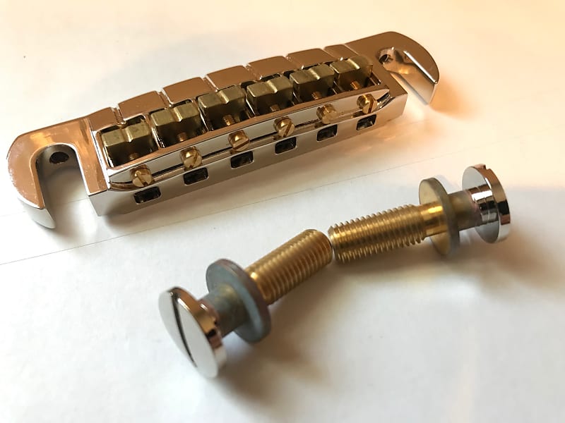 PRS adjustable stop tail wrap bridge 2020 nickle/brass | Reverb