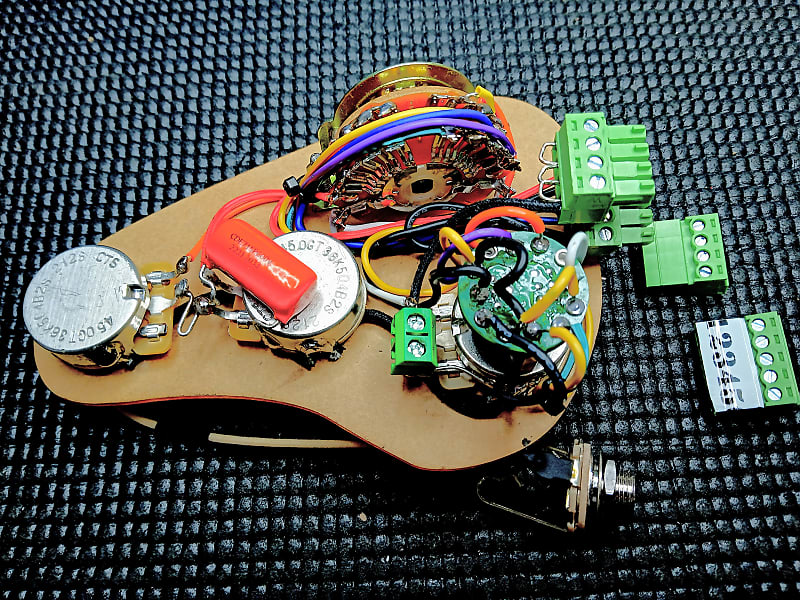 Custom HSS Strat Solderless wiring harness wired to customer | Reverb