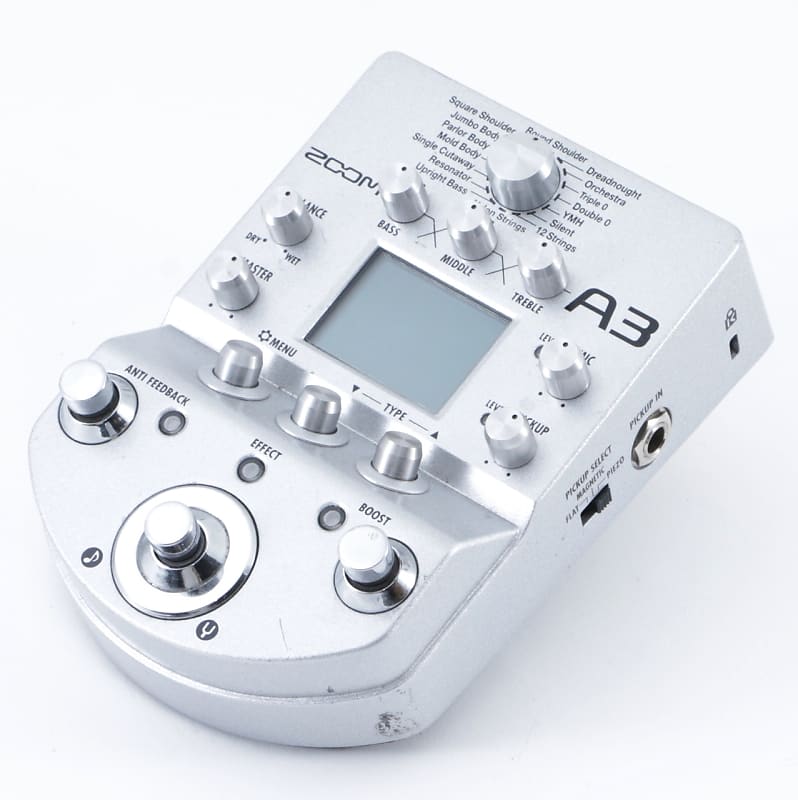 Zoom A3 Acoustic Guitar Pre-Amp & Effects Pedal P-08902 | Reverb