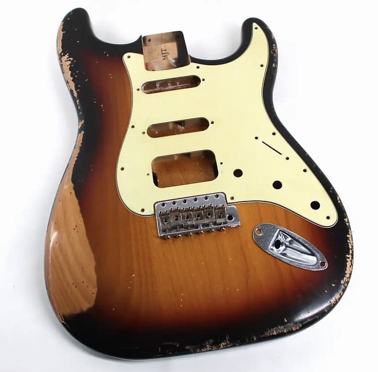 MJT Ultralight HSS Strat Body 3lbs 11oz! 2023 Aged Nitro 3 | Reverb