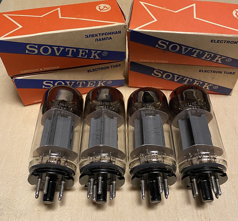 NOS SOVTEK 5881 / 6L6WGC Matched QUAD Power Tubes 90s NEW | Reverb