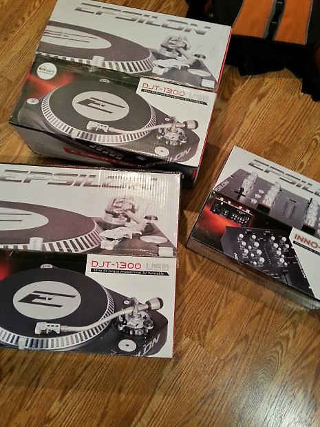 Epsilon DJT-1300 Turntables and INNO-MIX2 Mixer | Reverb