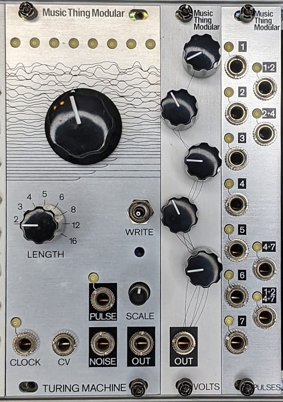 Music Thing Modular Turing Machine + Volts + Pulses | Reverb