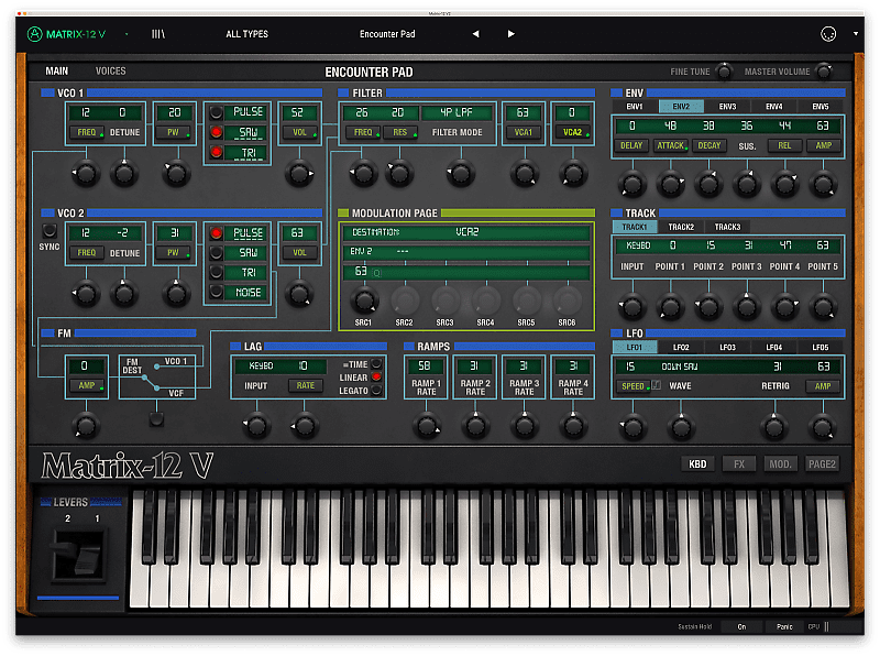 Arturia Matrix-12 V Synthesizer Virtual Instrument Software | Reverb