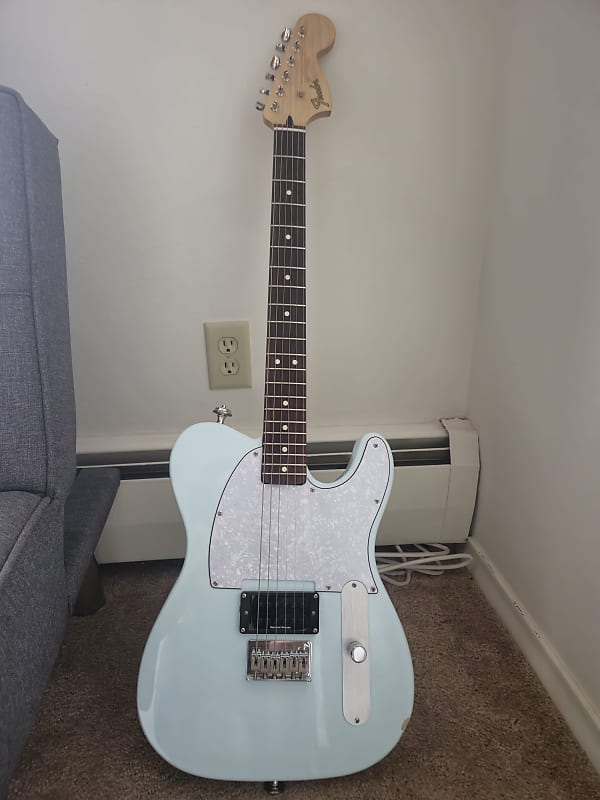 Fender Telecaster Tom Delonge Build Daphne Blue Seymour | Reverb
