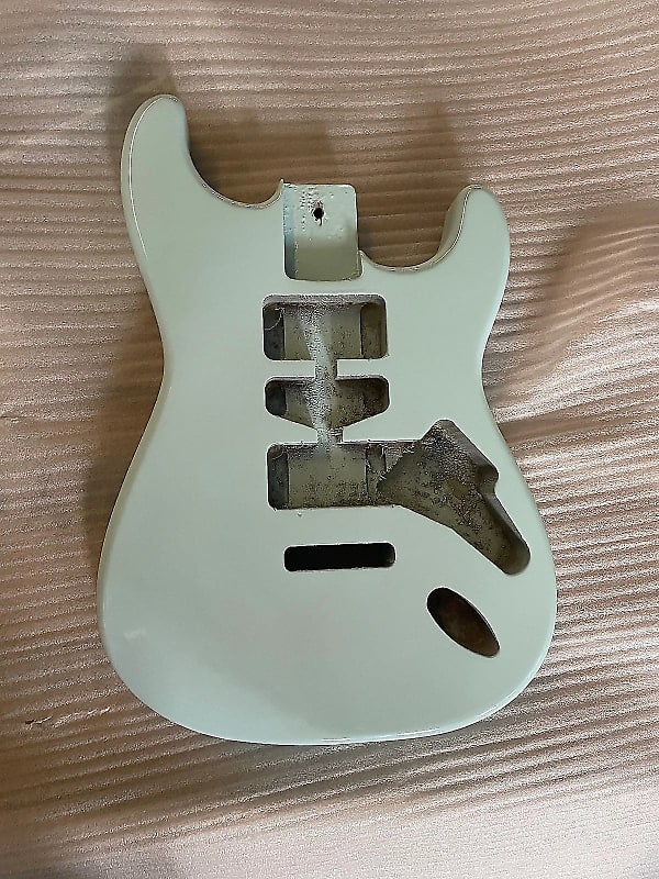 Light Green Strat Style Guitar Body | Reverb