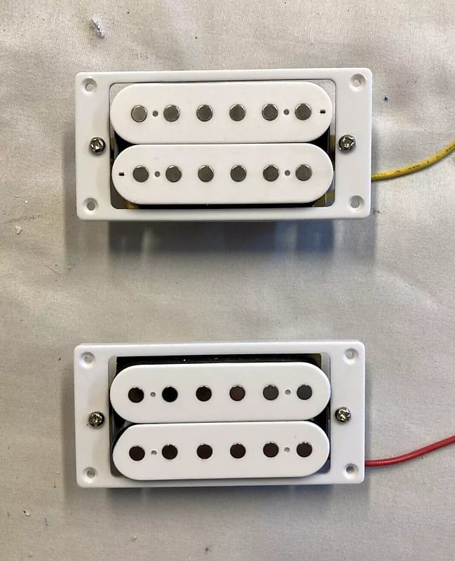 KRAMER PACER CLASSIC WHITE BRIDGE & NECK HUMBUCKER PAIR w/ | Reverb