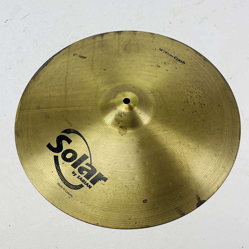 16" Sabian Solar Crash Cymbal #1597 | Reverb