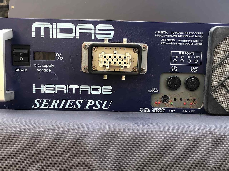 Midas Heritage H3000 Mixer Power Supply Unit PSU +18v -18v | Reverb