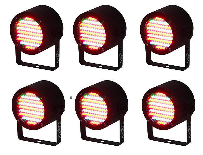 6 Pro X STRATOS RGB LED PAR 36 with 86 RGB LEDs Wash Fixtures | Reverb