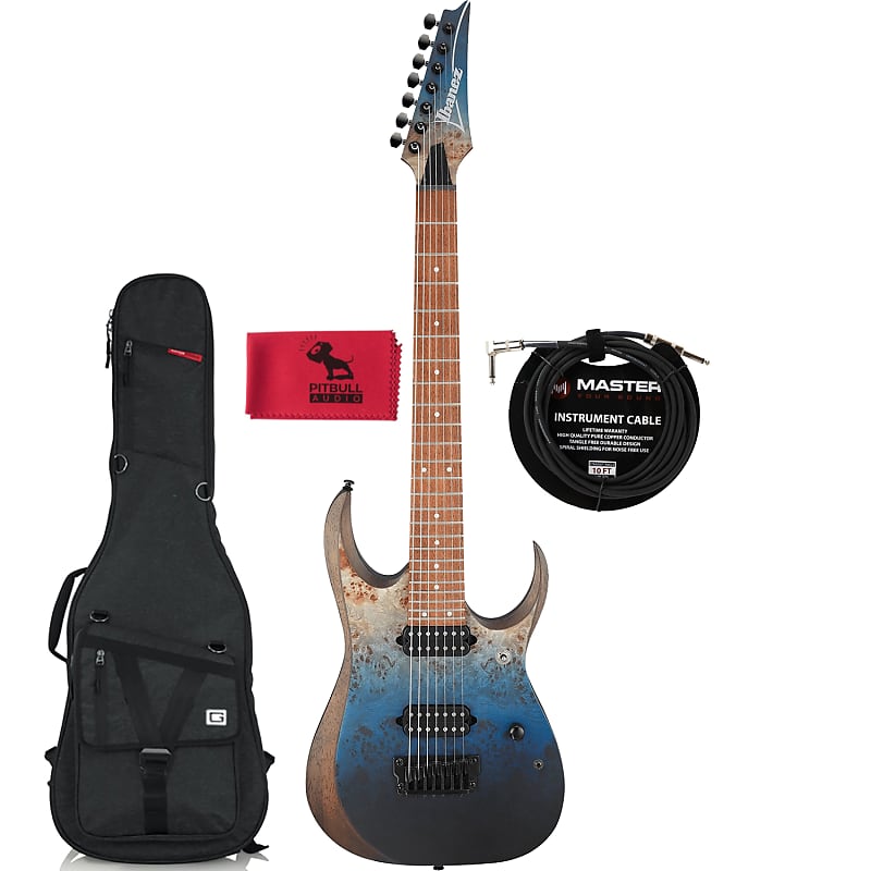 Ibanez RGD7521PB RGD 7-String Guitar, Deep Seafloor Fade Flat | Reverb