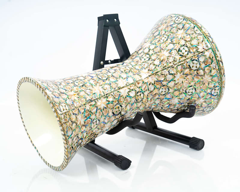 Egyptian Darbuka Gawharet Doumbek Sombaty PRO 9" Blue Pearl | Reverb