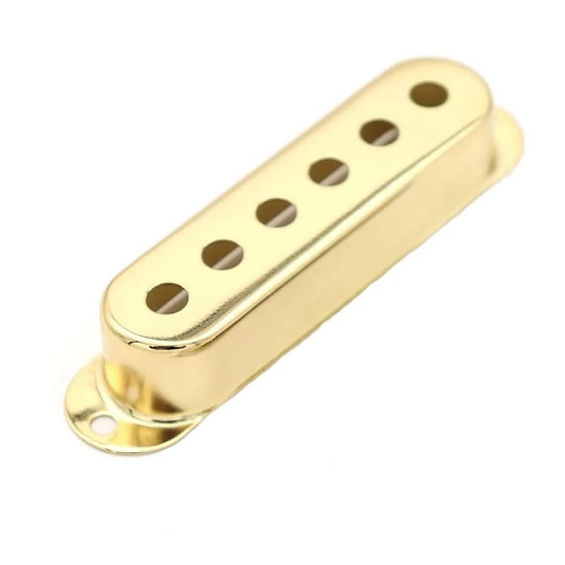 Single coil Metal pickup cover 50mm Gold (1pc) + Free | Reverb