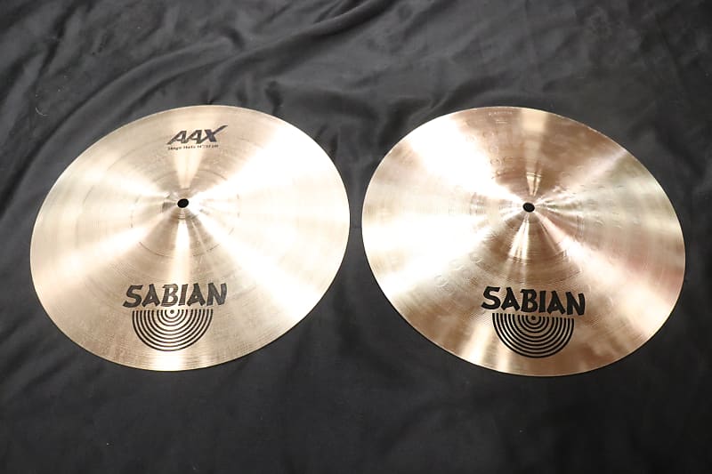 Sabian 14" AAX Stage Hi Hat Pair | Reverb UK