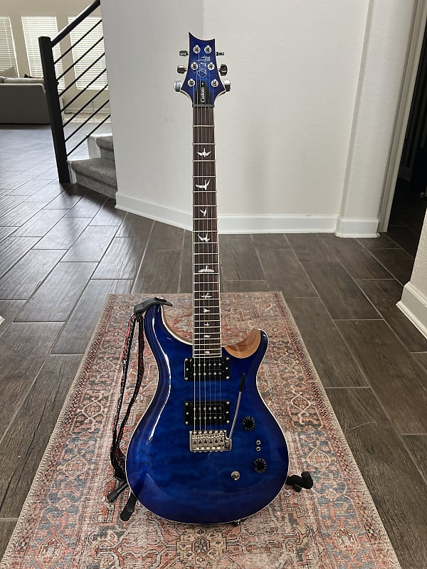 PRS SE Custom 24-08 2019 - Faded Blue Burst | Reverb