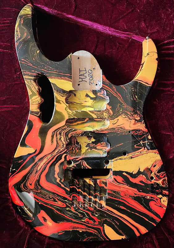 custom Ibanez style jem body 2020 - Mai Jupiter Swirl | Reverb