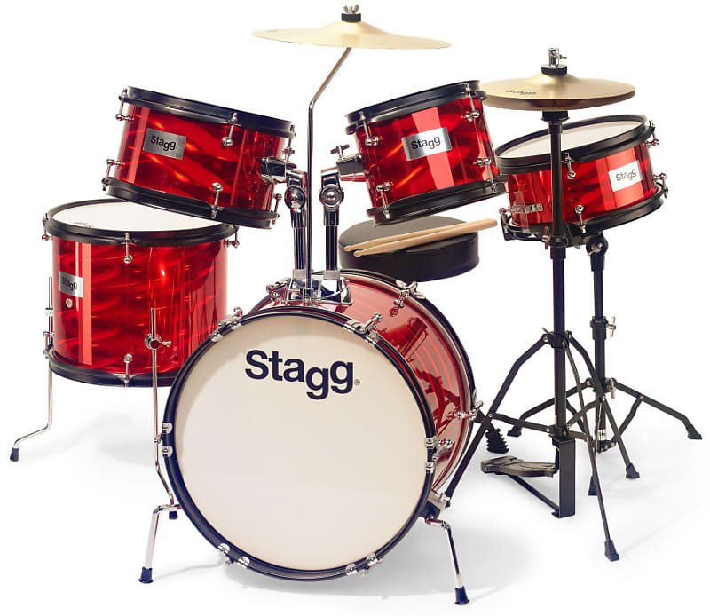 STAGG 5-piece Junior Drum Set With Hardware 8" / 10" / 10" / | Reverb