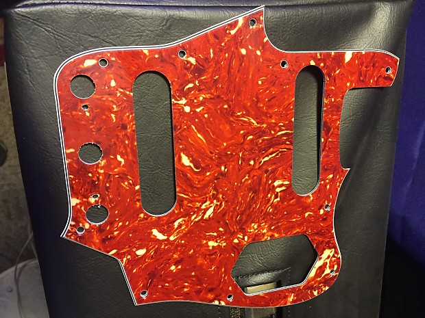 New Fender Squier Jaguar Pickguard, Red Tortoise Shell, New | Reverb
