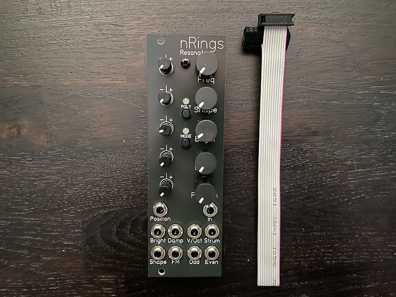nRings Eurorack Rings Resonator Module Black aluminum panel | Reverb