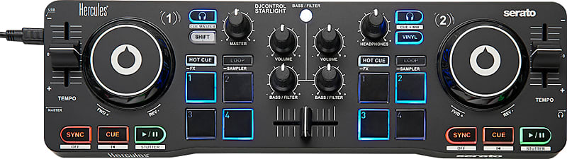 Hercules DJ Control Starlight Compact controller w/built-in | Reverb