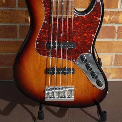 Linc Luthier 5 string Fretless Semi Acoustic Electric Bass | Reverb