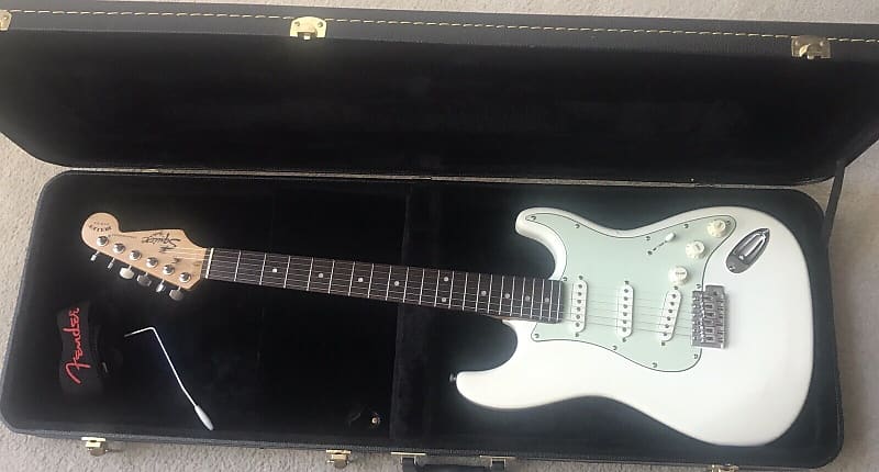 Squier #NC4 Bullet Series Stratocaster 1994 White | Reverb